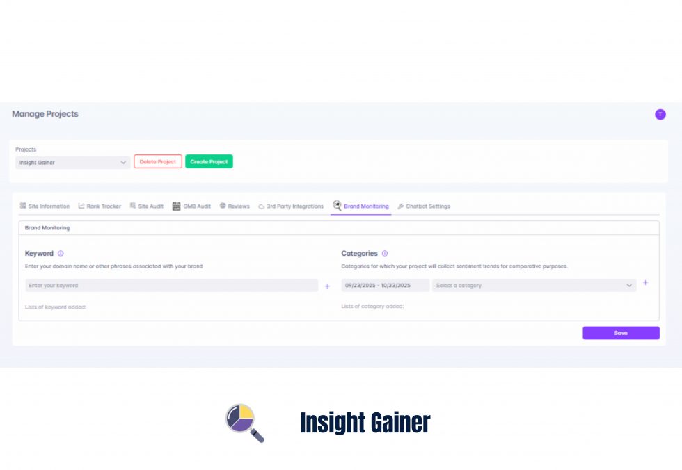 Getting Started with Brand Monitoring - Insight Gainer